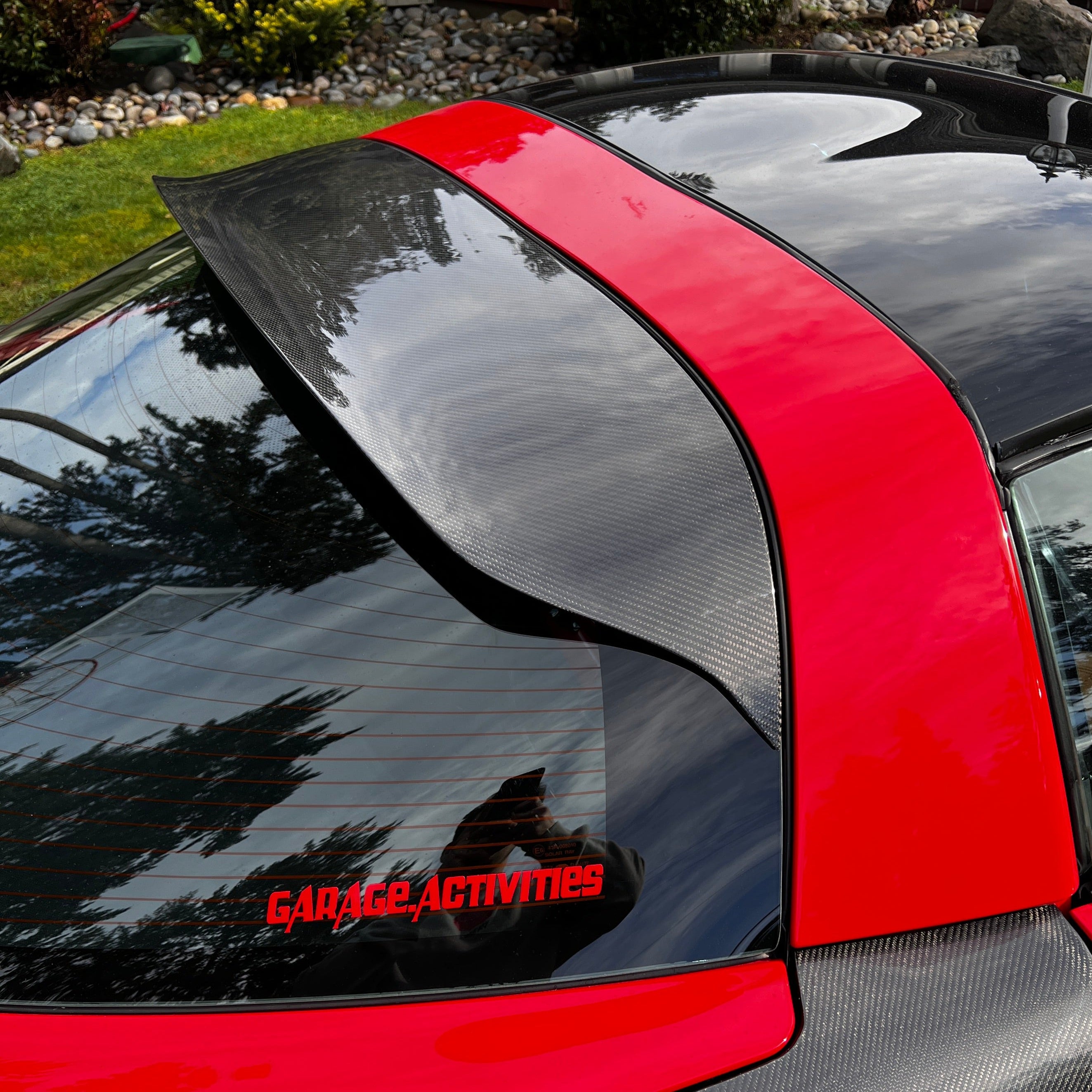 C5 BASE Roof Spoiler Duckbill V2 Pre-Preg PRE BUY — Anti Boomer MFG